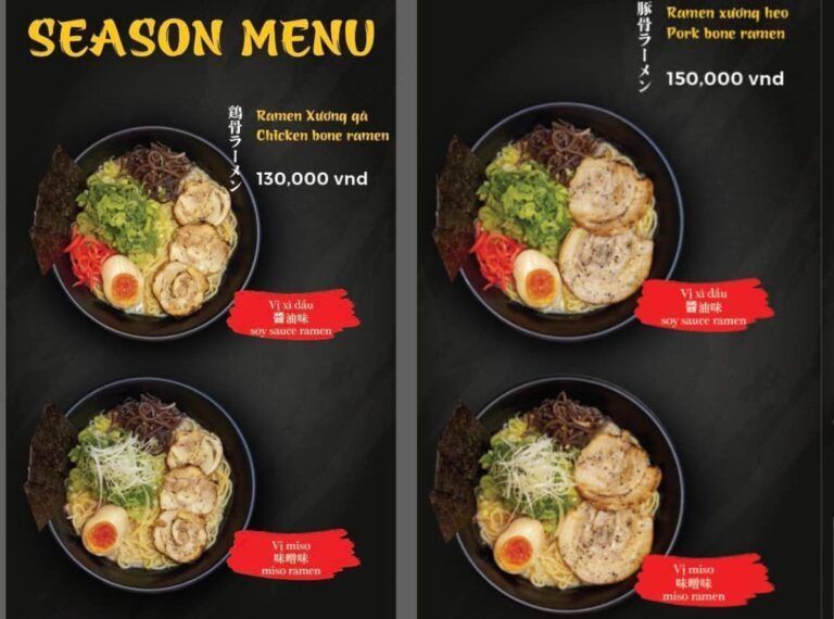 8 quán mì ramen Đà Nẵng ngon chuẩn vị Nhật Bản